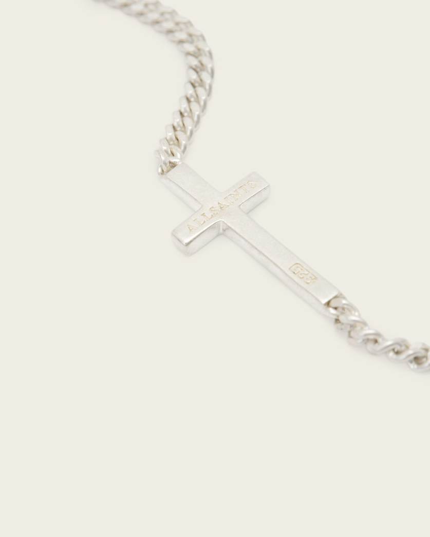 Gabe Cross Bracelet WARM SILVER | ALLSAINTS Canada